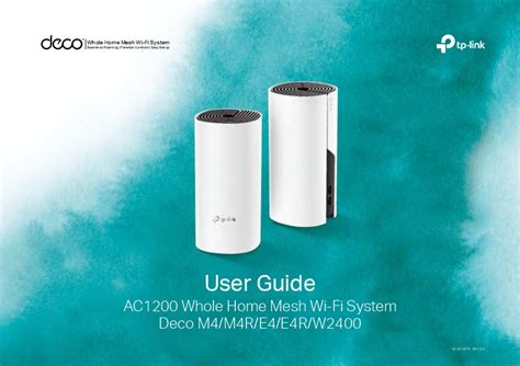 TP Link Deco Mesh WiFi System User Guide Setup Manual