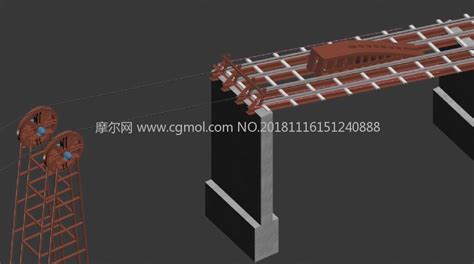 矿井 斜井提升机组 机械工具模型下载 摩尔网CGMOL
