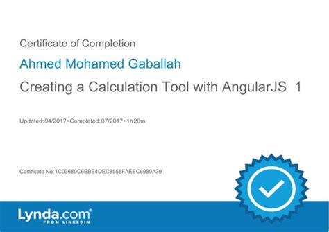 Certificate Of Completion Creating A Calculation Tool With Angularjs