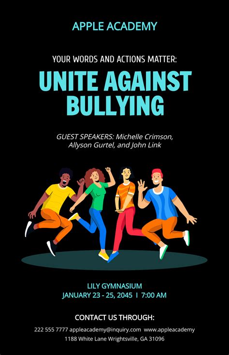Free Anti Cyber Bullying Poster Template To Edit Online