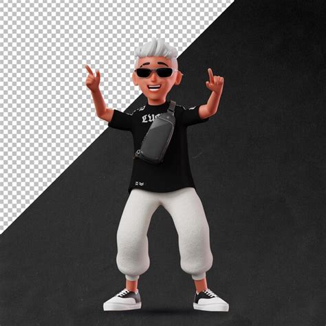 Premium Psd 3d Male Character Celebrating