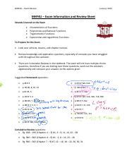 MHF U Exam Review Strategies And Resources For Success In Course Hero