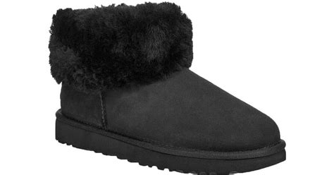 Ugg Classic Mini Fluff High Low In Brown Lyst
