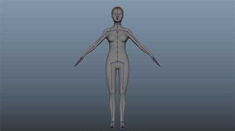 D Model Cinematic Female Mocap Body Rig Blendshape Face Rig Vr Ar Low Poly Cgtrader