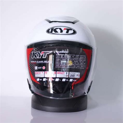 Jual Helm Kyt Kyoto R Solid White Half Face Kyt Kyoto Putih Polos