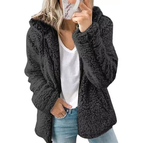 Casaco Feminino Plus Size Sobretudo Pelo Peludo Frio Inverno Submarino