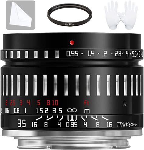 TTArtisan Lente fija manual APS C de 1 378in F0 95 de apertura más