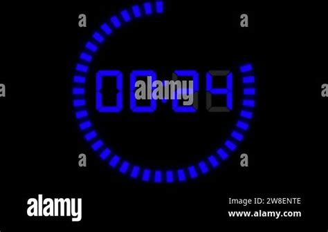 Digital Clock Seconds Countdown Timer Animation Motion Graphics