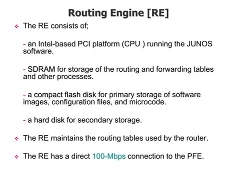 Juniper Networks Router Architecture Pptx