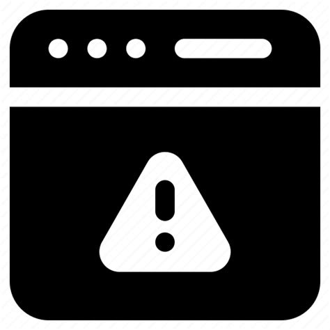 Web Error Website Webpage Alert Warning Caution Icon Download