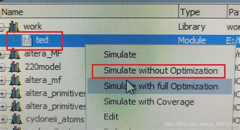 Modelsim仿真不适用优化的两种方法modelsim2021 去掉优化 Csdn博客
