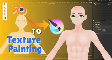 Blender Anime Character Modeling PART Texture Painting Shionmgr Art