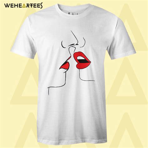 Kiss Lip Print Tee Shirt