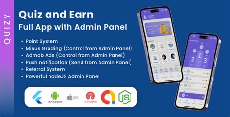 Flutter Quiz And Earn App For Android IOS With Admin Code Market