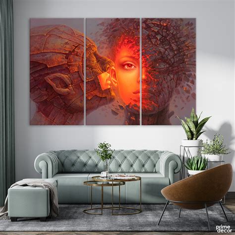 Whispers Girls Art 3 Panel Fashion Wall Art Prime Décor