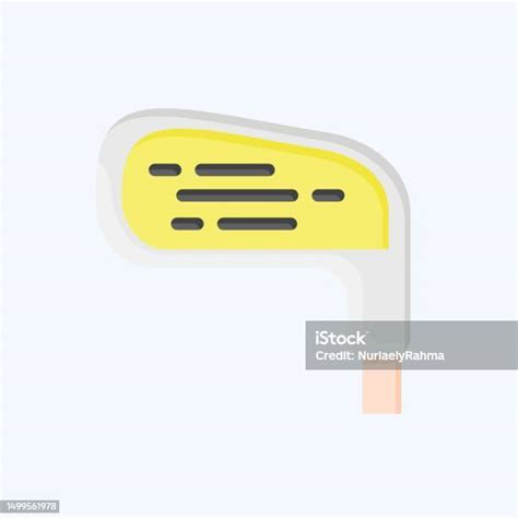 Klub Golf Icon Terkait Dengan Simbol Golf Gaya Datar Desain Sederhana