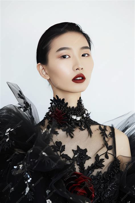 Premium Photo Highfashion Glamour Showcasing A Fullface Nocrop Image