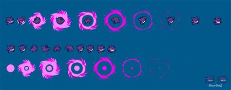Gengar New Movement Sprite Sheet Credits Desc By Xxalexsmashxx On