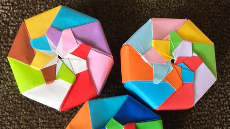 Tutorial Ke 42 Origami Box Hexagon Papers Craft Youtube