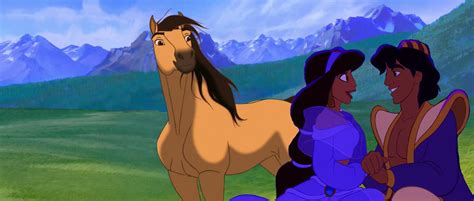 Spirit Meets Aladdin And Jasmine By Baltofan95 On Deviantart