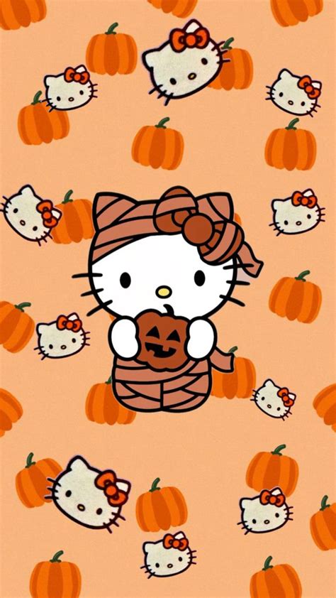 Hello Kitty Fall Background
