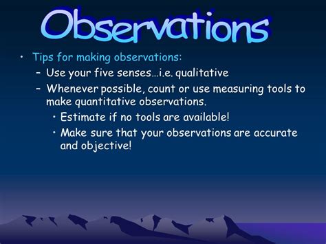 Goal Describe The Scientific Processes Of Observing And Inferring