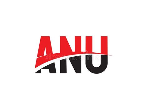 ANU Letter Initial Logo Design Vector Illustration Stock Vector