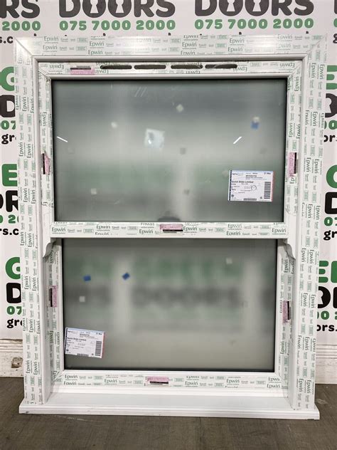 Frosted Box Sash Window Green Doors