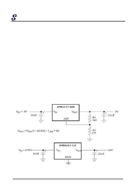 AMS Datasheet Pages AMS A Adjustable Fixed Low Dropout Linear Regulator