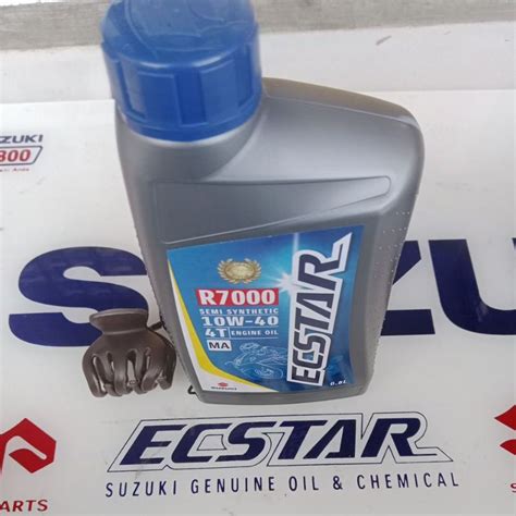 Jual Oli Mesin Ecstar R7000 10W 40 MA 0 8Liter SUZUKI GENUINE OIL