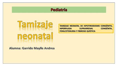 Tamizaje Neonatal Carlos Gomez Yale Udocz