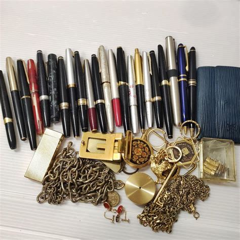 遺品整理品 万年筆 アクセサリー 18k まとめ ルイヴィトン ジャンク扱い メルカリ