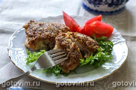 Куриные бедрышки с горчичной корочкой Рецепт с фото