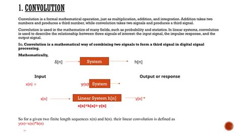 Presentation On Convolution Sum Dsppptx