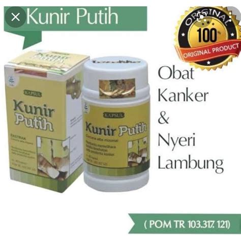 Jual KUNYIT PUTIH KAPSUL KUNIR PUTIH HERBAL LAMBUNG KANKER Shopee