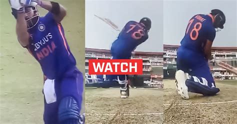 Virat Kohli Helicopter Shot 97 Metre Six In Ind Vs Sl 3rd Odi