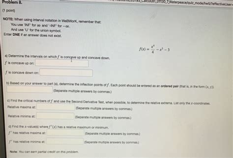 Solved Problem 9 1 Point Find A Point C Satisfying The Chegg Com