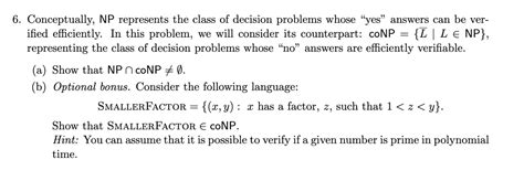 6 Conceptually Np Represents The Class Of Decision