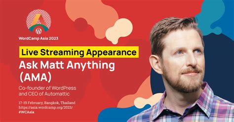 Livestreaming Appearance Matt Will Be Virtually Joining The Ask Matt