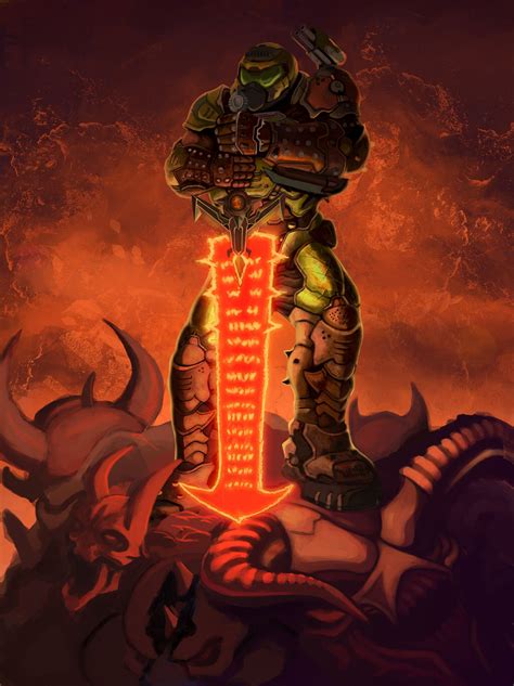 Doom Eternal Fan Art Милые рисунки Демоны Рисунки