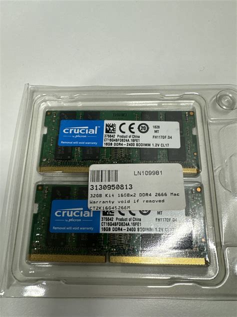 Crucial CT K G S M GB PC DDR SO DIMM Memory EBay