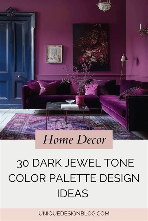 Bold And Beautiful 30 Dark Jewel Tone Color Palette Design Ideas In