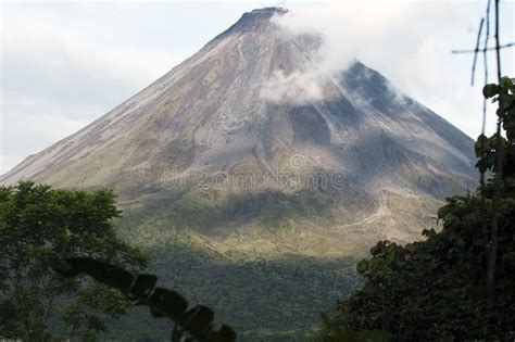 Arenal Volcano In Costa Rica Stock Image Image Of Fell Plume 10859657