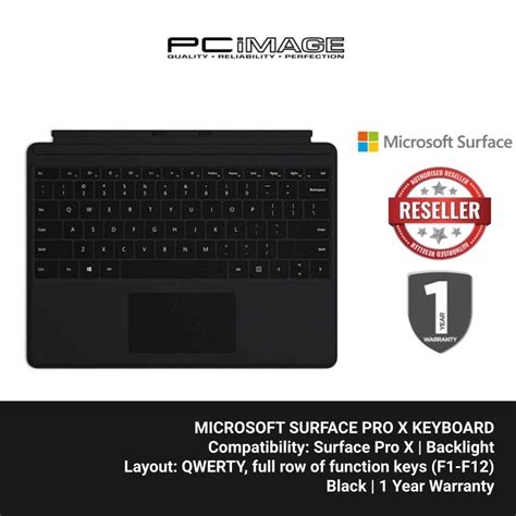 Surface Pro X Keyboard Black Qjw Pc Image