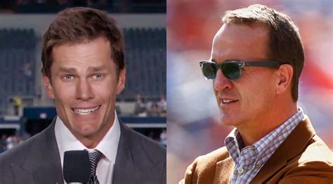 Video Tom Brady Threw Massive Shade At Peyton Manning On Live Tv