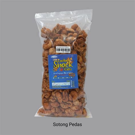 Jual Lautan Snack Sotong Kering Pedas 250 Gram Dan 500 Gram Shopee