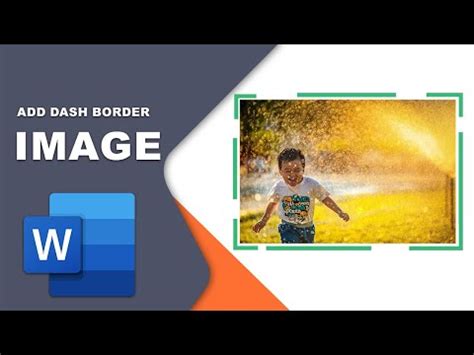 How To Add Dash Border To Image In Word The Graphic Home