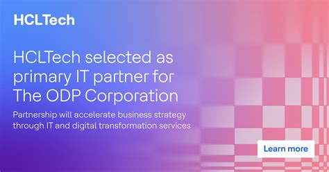 Abhishek Jain On Linkedin Hcltech And The Odp Corporation Announce
