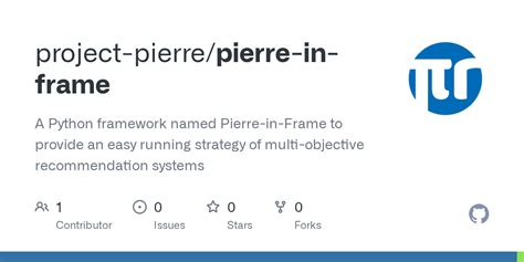 Github Project Pierrepierre In Frame A Python Framework Named