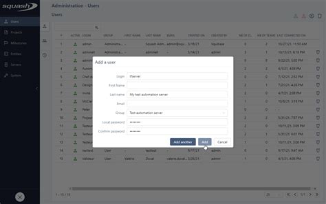 Define A Link With A Squash Tf Execution Server Squash Tm Documentation